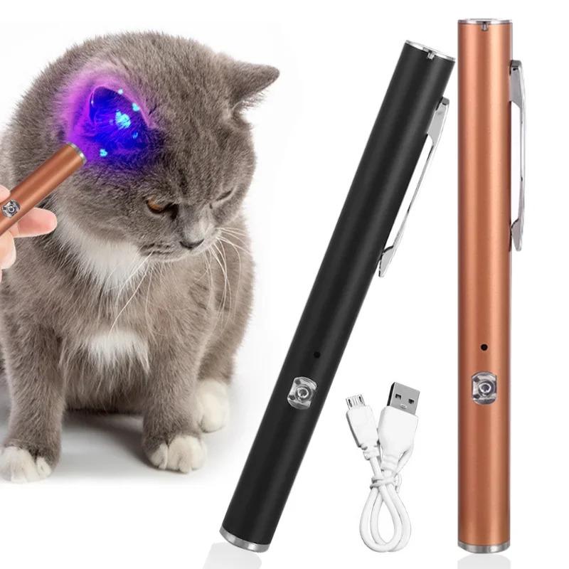 365 UV Veterinary Wood Lamp Pet Fungus Detection Waterproof Flashlight ...