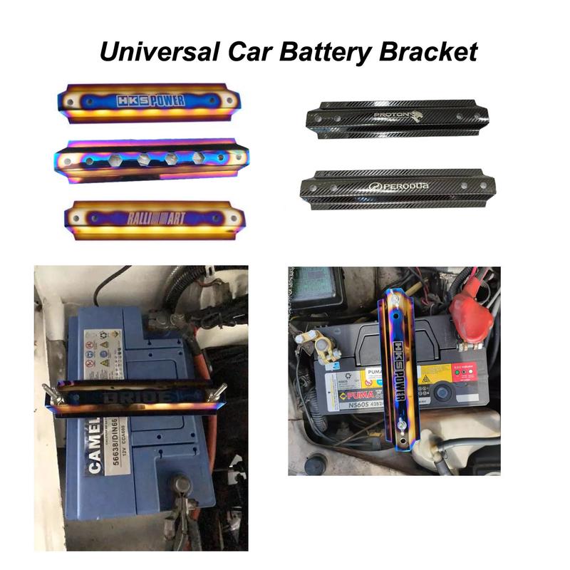 Universal Titanium / Carbon Battery Bracket, car batteries bracket ...