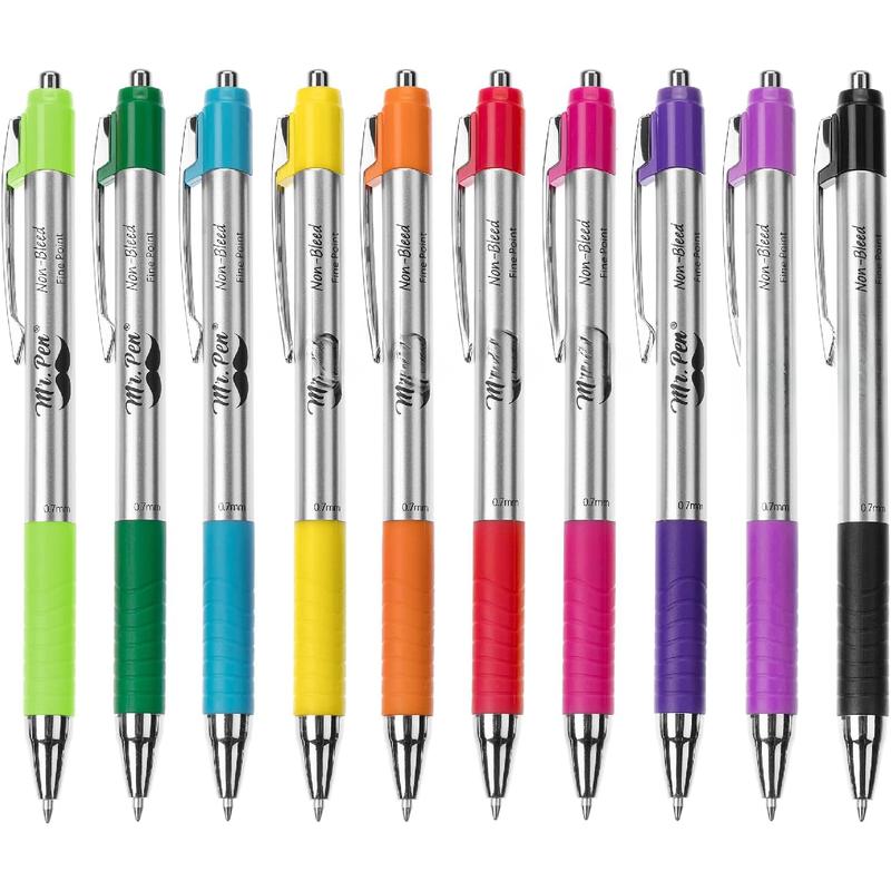 - s, 10 Pack, Assorted Color s, s No Bleed Through, Journaling s, No ...