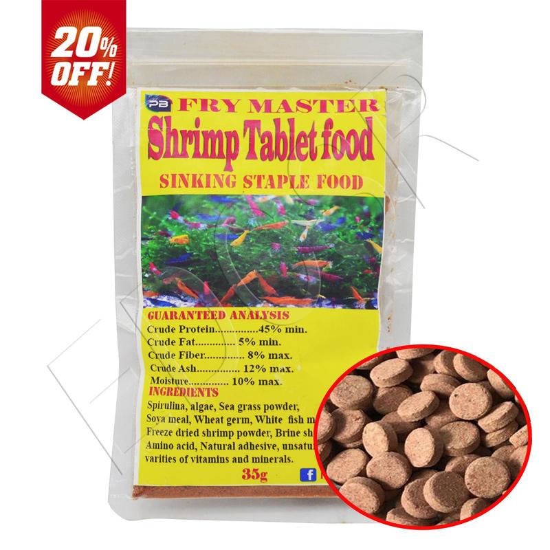 Fry Master Shrimp Tablet Food Sinking Staple Food - 35g - TikTok Shop ...