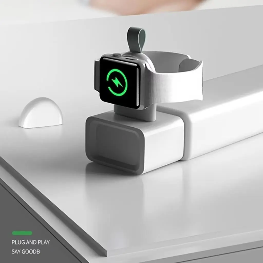 5V 1A Portable Wireless Smart Watch Charger with Hanging Rope, 1 Piece ...