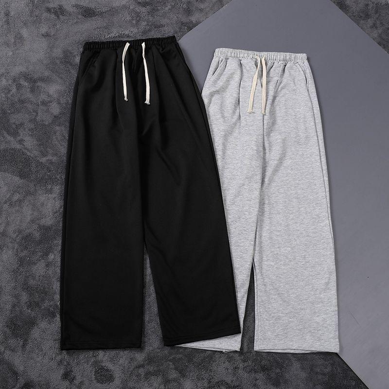 Retro Simple Solid Color Sweatpants Men's Spring American Fashion ...