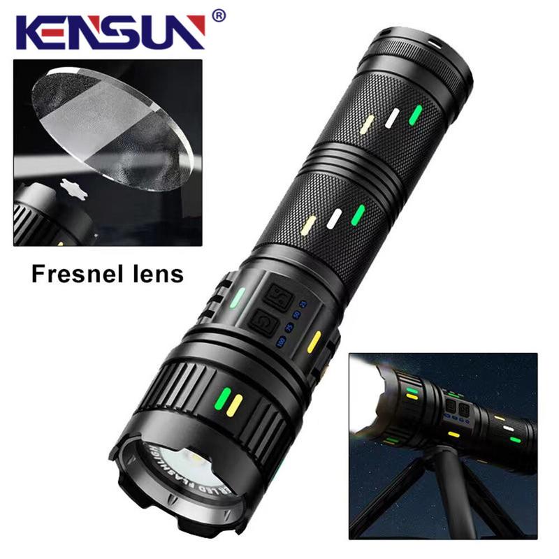 Lampu Suluh LED Zum, Lensa Sangat Terang, Cahaya Kuat, Jarak - TikTok ...