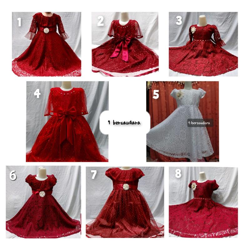 GAUN PESTA NATAL KHUSUS MERAH DAN PUTIH Fashion Merah Full tidak - Shop ...