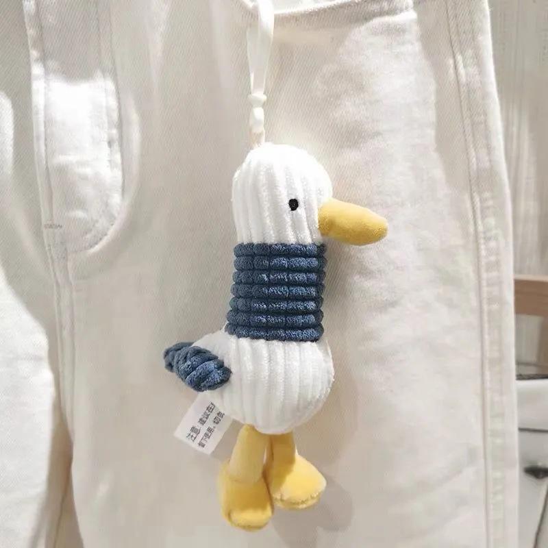 Cartoon Cute Plush Ugly Duck Keychain Toy Soft Key Ring Lady Girl Charm ...