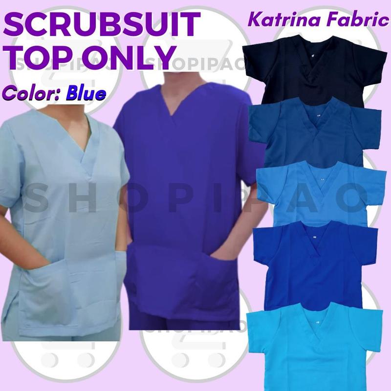 Scrub Suit Upper Only Shades of Blue - TikTok Shop Philippines