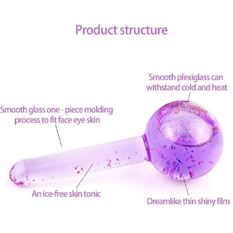 Black Friday Early Deal 1 Piece Glitter Ice Face Roller Ball, Beauty ...