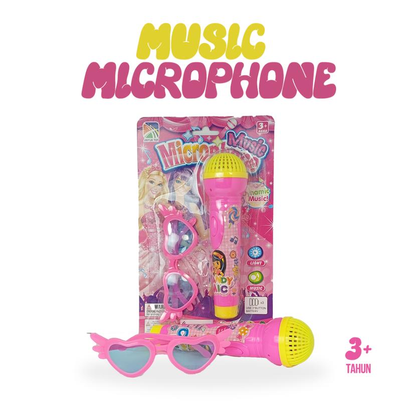 Mainan Karaoke Microphone Set Plus Kacamata mainan anak - Shop | Tokopedia