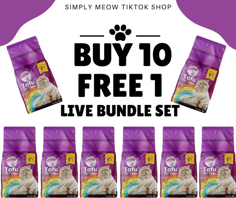 Live Bundle Set Promotion - Buy 10 Free 1 ( Tofu Cat Litter - TikTok ...