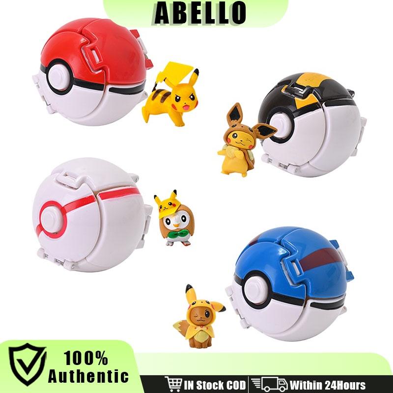 ABS Throw Automatically Bounce Pokeball With Pikachu Rockruf - TikTok ...