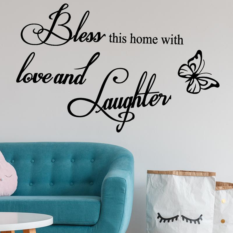 (ODDITYS) English rumor wall sticker living room decoration Butterfly ...