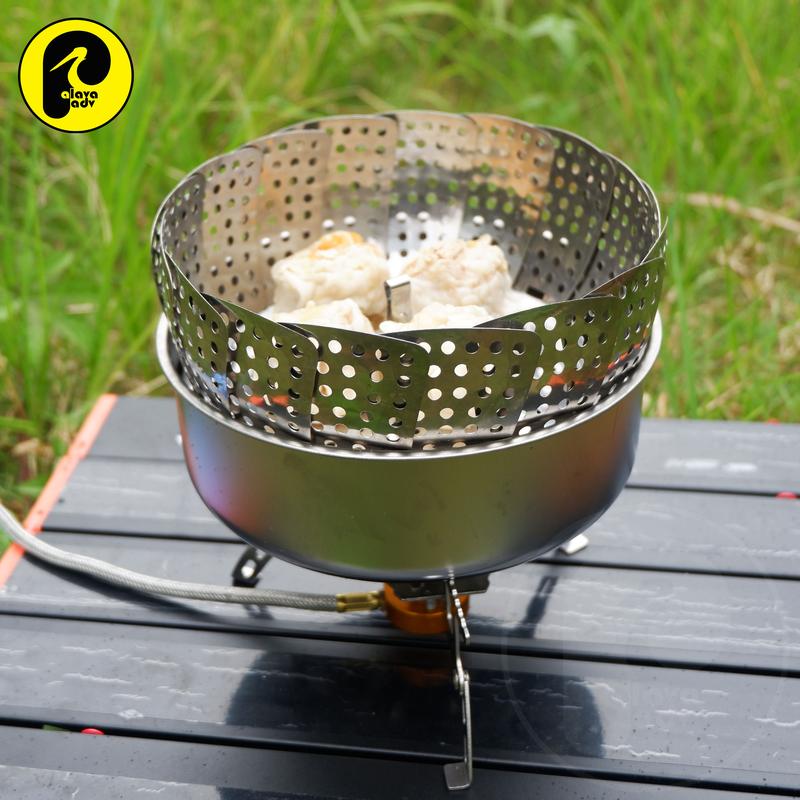 [BISA COD] Kukusan camping outdoor Stainless Flexible (15 to 25cm ...