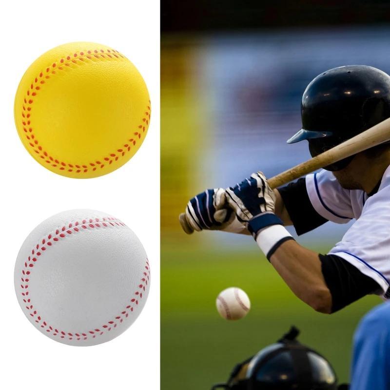 1 Pc 9Cm Relieve Stress Soft Sponge Baseball Indoor Outdoor Practice ...