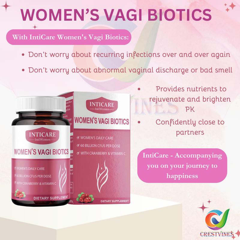 Inticare Vagi Biotics 30Caplets per Box with Cranberry and Vitamin ...