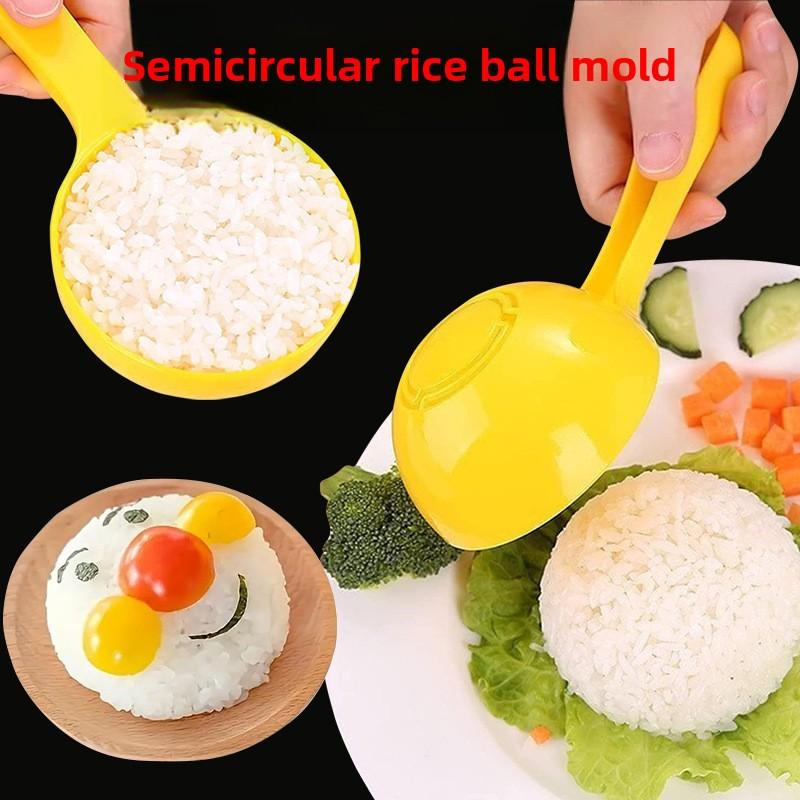 Semi-Circular Rice Ball Mold Baby Rice Shaper Children's DIY Curry Rice ...