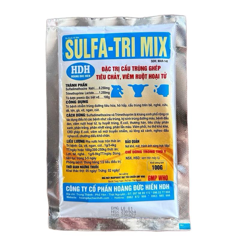 HDH SULFA - TRI MIX ĐẶC TRỊ CẦU TRÙNG VIÊM RUỘT HOẠI TỬ Cho Vật ...