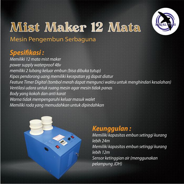 Jual Mist Maker SB10 12 Mata | Mistmaker 12 Mata | Mesin Embun ...