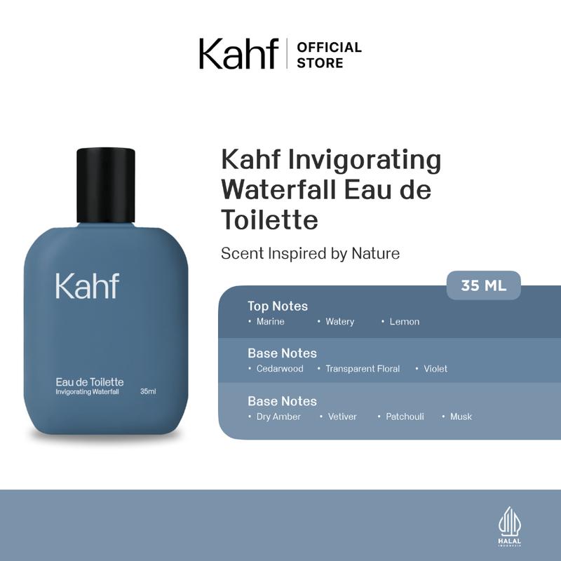 Kahf Invigorating Waterfall Eau de Toilette 35 ml - Parfum Pria Tahan ...