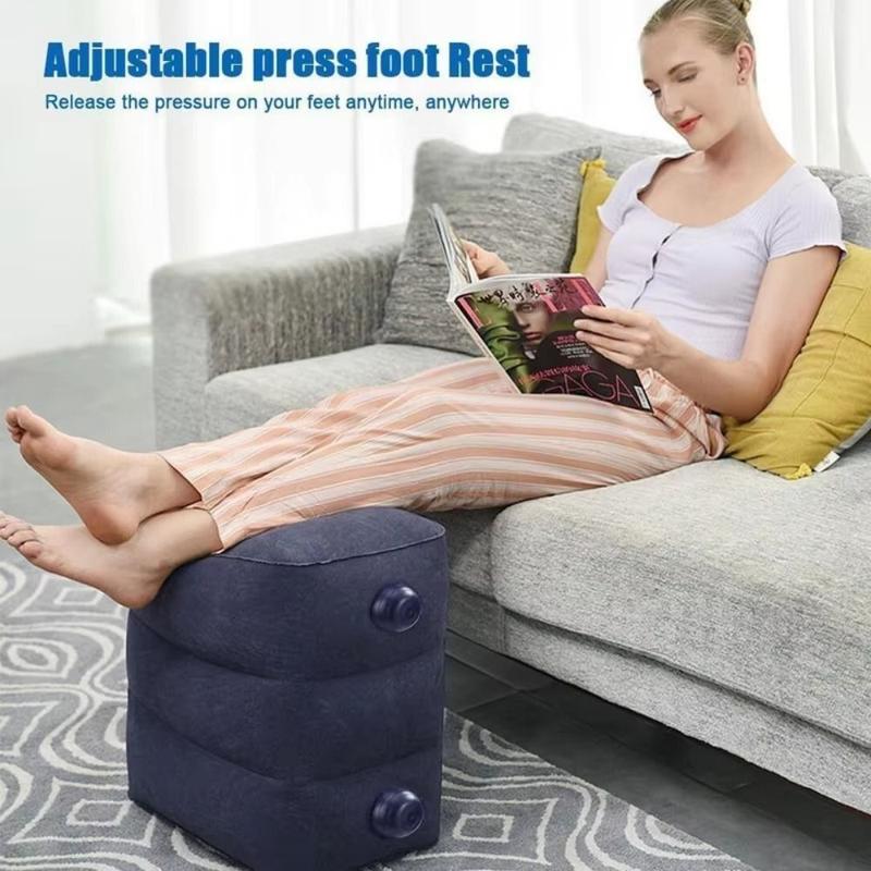 Car Mattress 2/3 Layers Inflation-Airplane Footrest Easy Press - TikTok ...