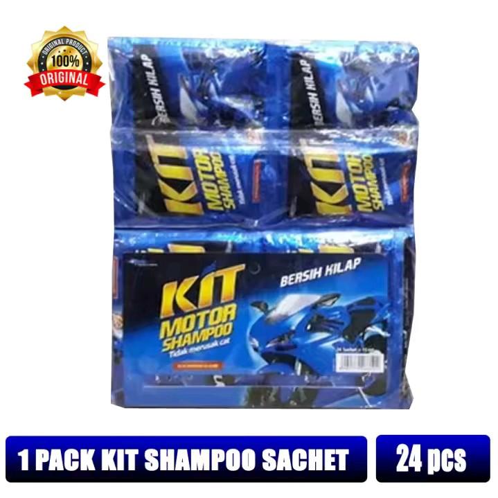 (1 Pack isi 24 sachet) Kit Motor Shampoo Biru 15ml / KIT MOTOR SHAMPOO ...
