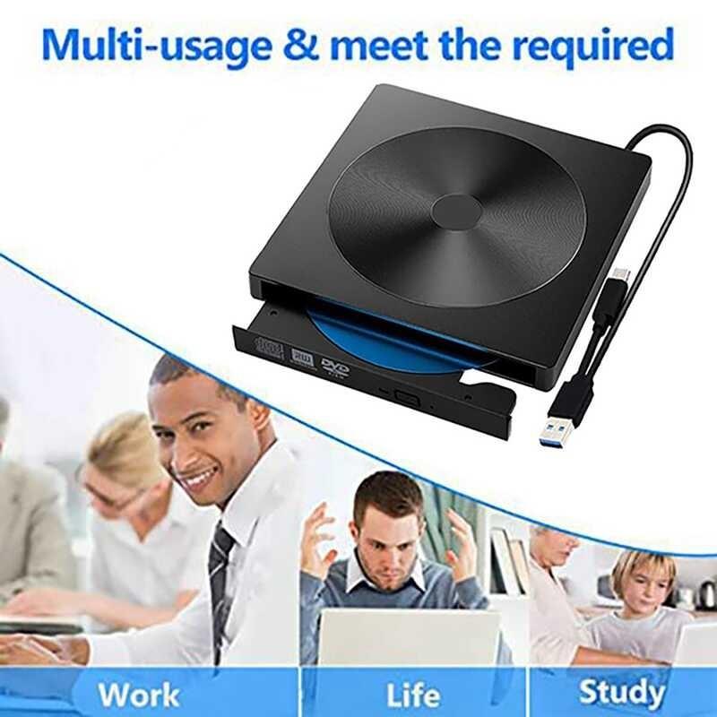 Mobile USB External Optical Drive Type-C and Usb3.0 Dual Interface ...