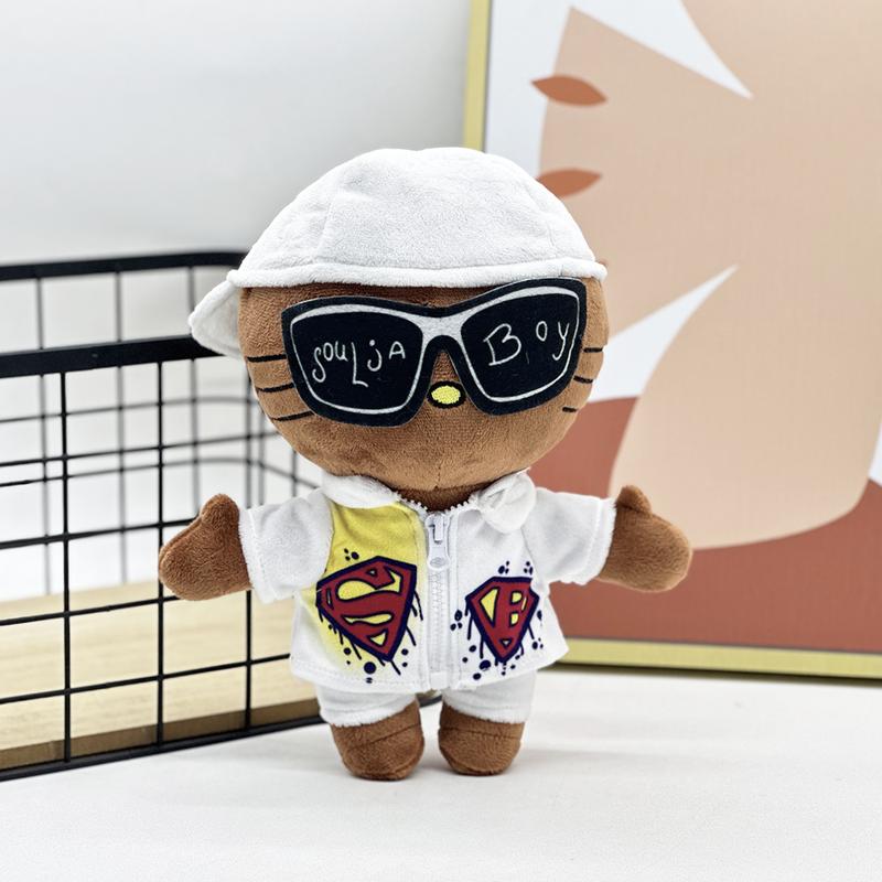Hello Kitty Soulja Boy Plush Doll with White Casual Suit Clothes ...