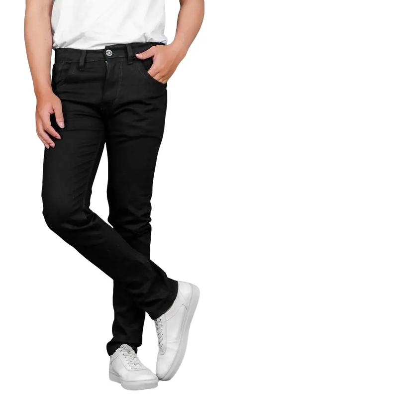 Celana Jeans Pria Hitam Pria Original Hitam denim skinny melar - Shop ...