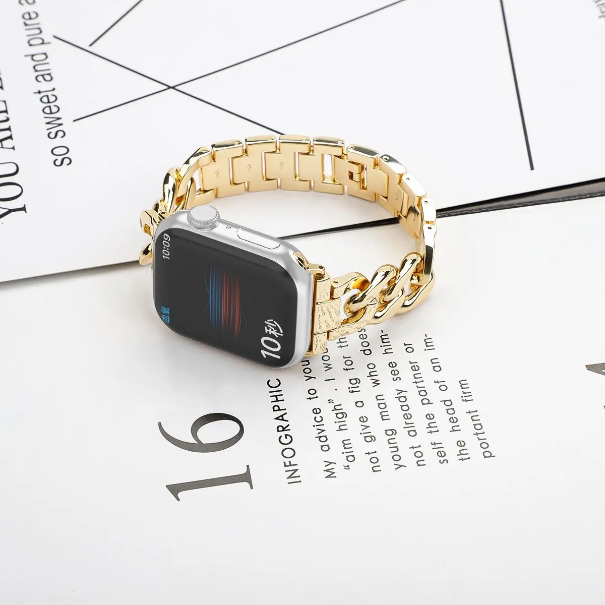 1 Piece Stainless Steel Chain Watch Band, Soft and Comfortable ...