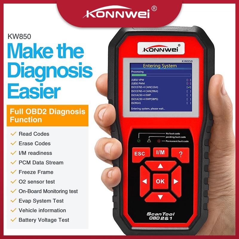 Konnwei kw850 obd2 obdii scanner engine detection function o - TikTok Shop Philippines