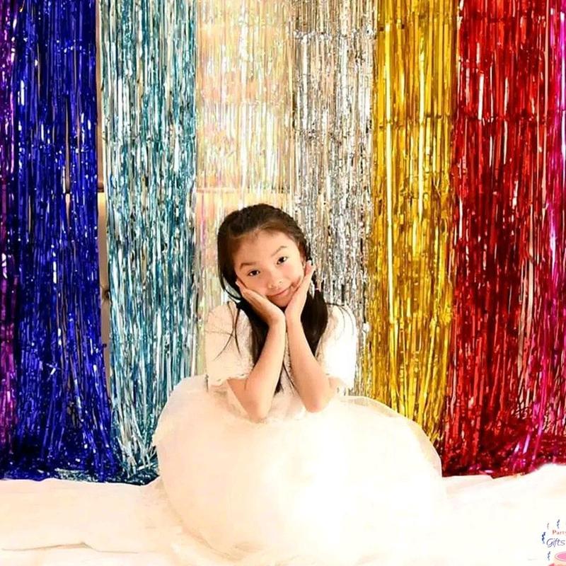 tirai foil/rumbai (uk2m×1m) Ulang tahun - Shop | Tokopedia