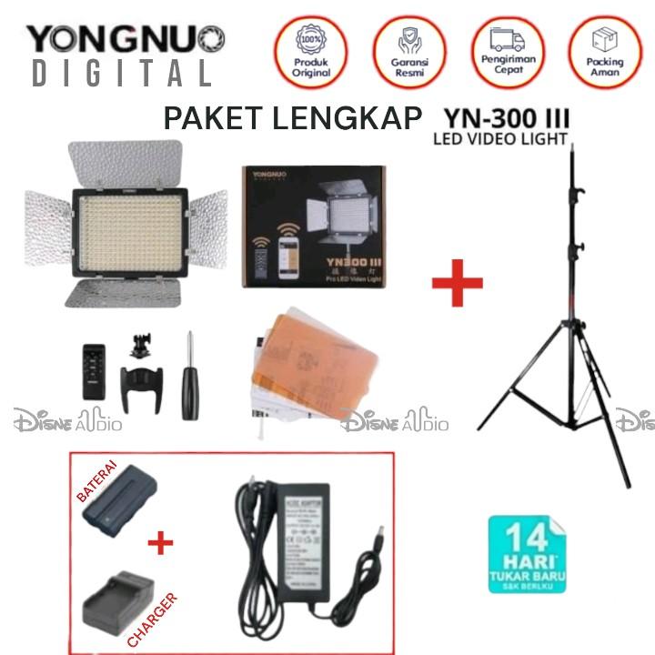YOUNGNUO YN-300 III LED VIDEO LIGHT-LAMPU STUDIO MUA LENGKAP - Shop ...
