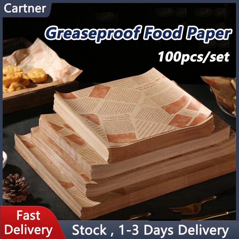 100Pcs Greaseproof Baking Paper Waterproof Sandwich Wrappers - TikTok ...