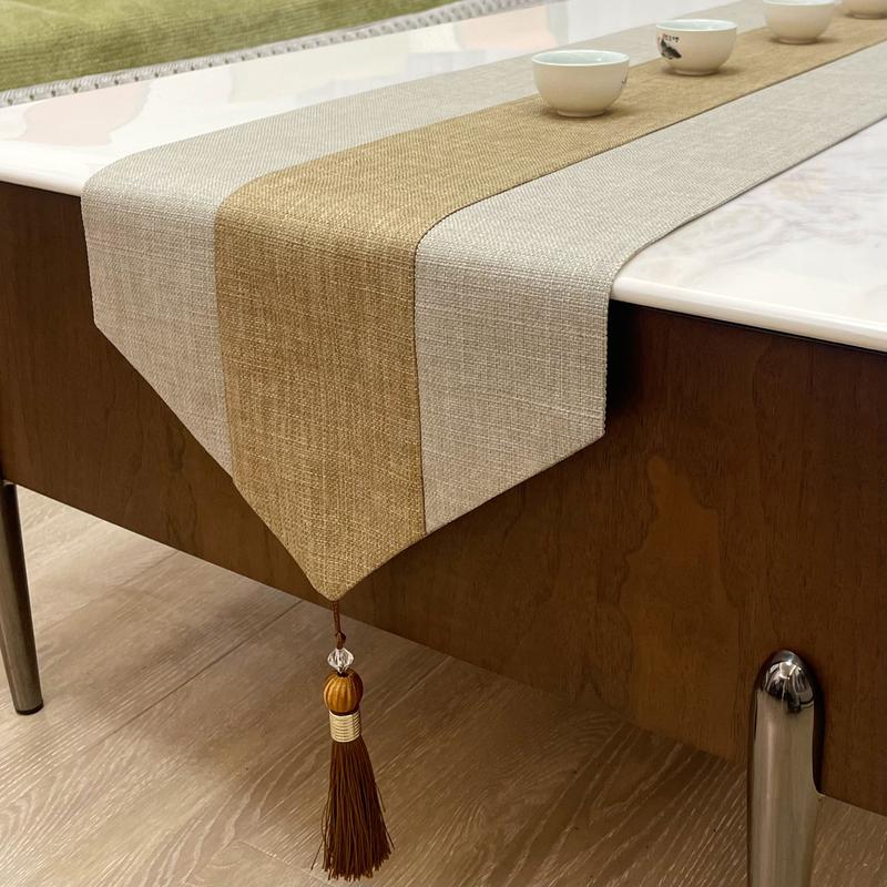 Tikar Teh, Corak Linen Cina, Pelari Meja Zen, Fabrik Linen Kapas ...