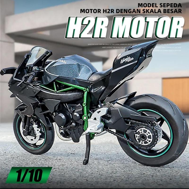 TWH 1:18 Miniatur Motor Alloy Ninja H2R & Ducati - Mainan Edukasi ...
