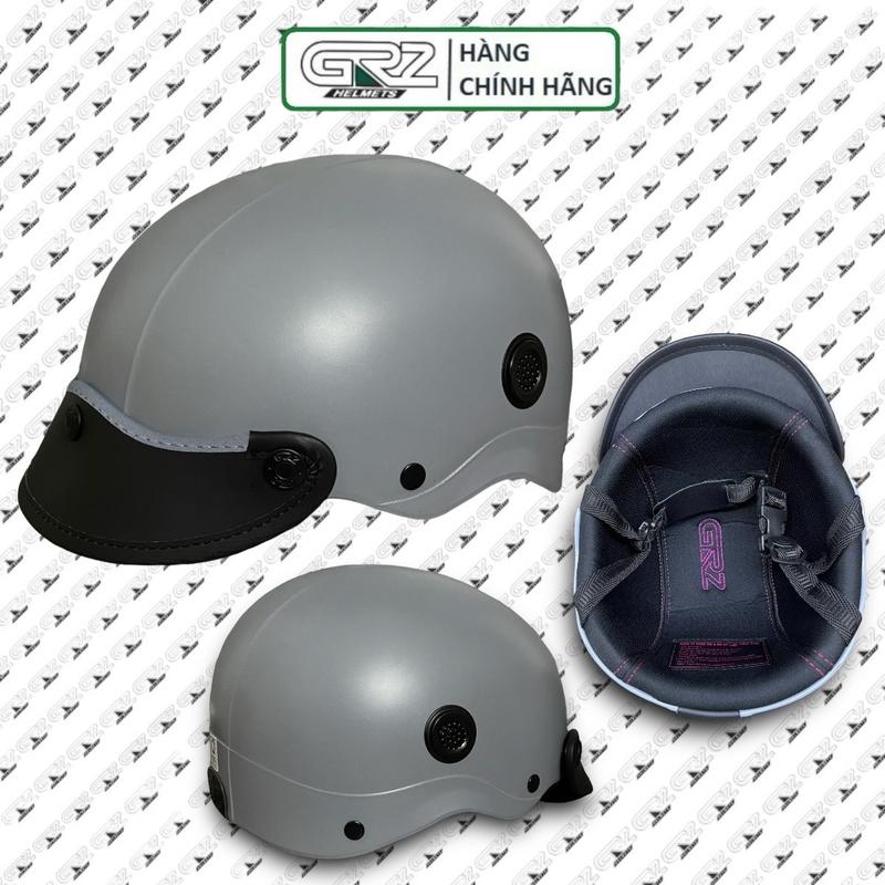 Nón bảo hiểm chính hãng GRZ Helmet ( MÀU XÁM Xi MĂNG ) - TikTok Shop ...