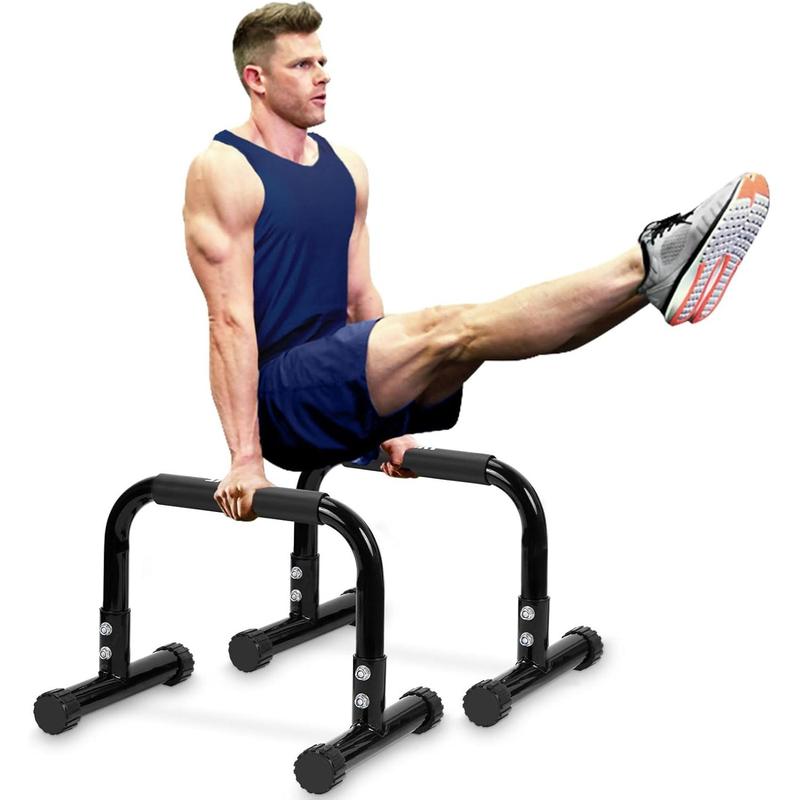 Push Up Bar, 12 Inch High Non-Slip Parallettes Bars & Dip Bars With ...
