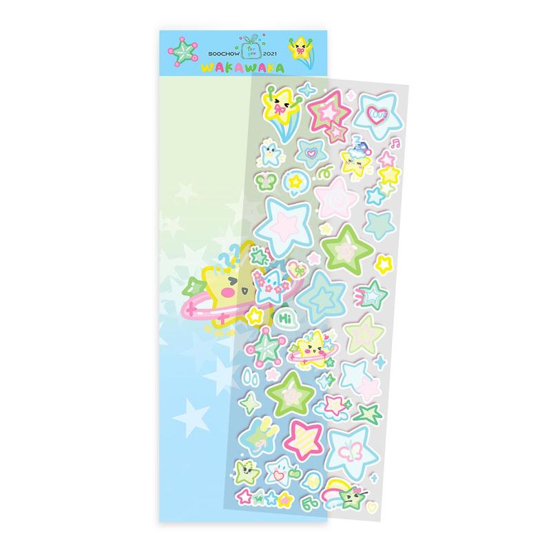 Cartoon Star Pattern Sticker, Cute Sticker for DIY Craft, Decorative ...