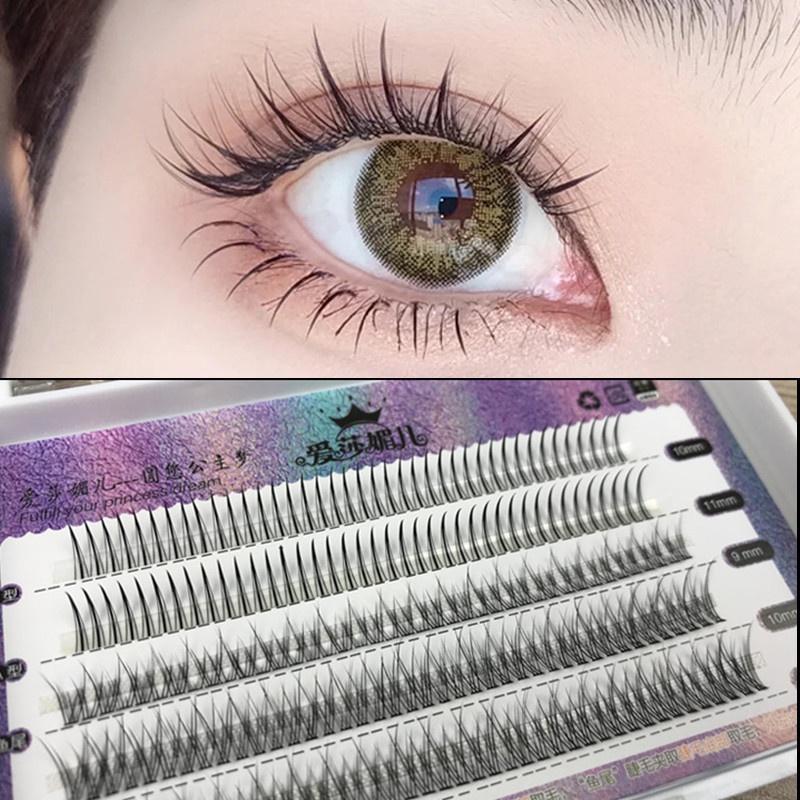 3D Eyelashes 60pcs Eyelash Extension Saloon Home DIY Graftin - TikTok ...
