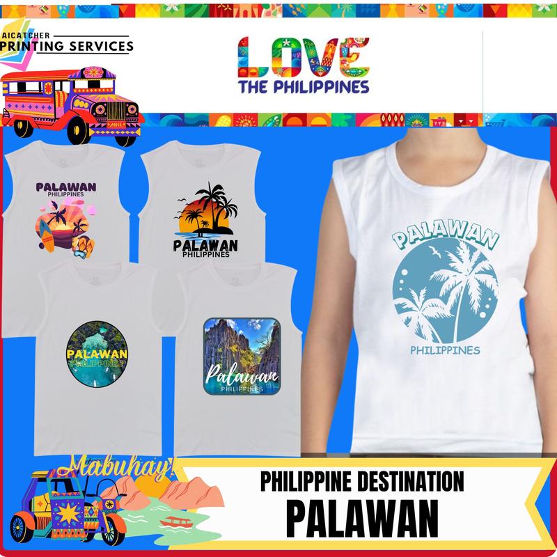 Palawan Design Muscle Tees for Kids to Adult - TikTok Shop Philippines