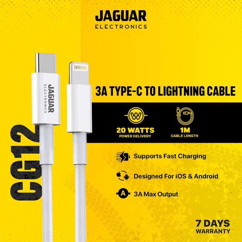 JAGUAR ELECTRONICS CG12 20W PD 1 Meter / 2 Meters Quick Charging ...