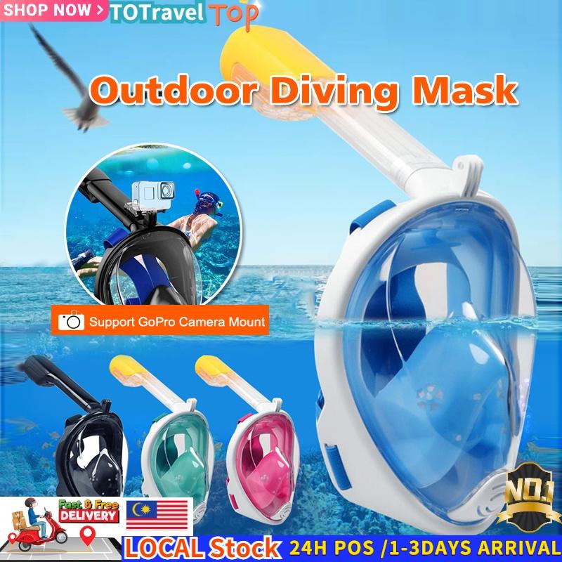 DFO Scuba Diving Mask Kids Adult Snorkeling Full Face Swimming - TikTok ...
