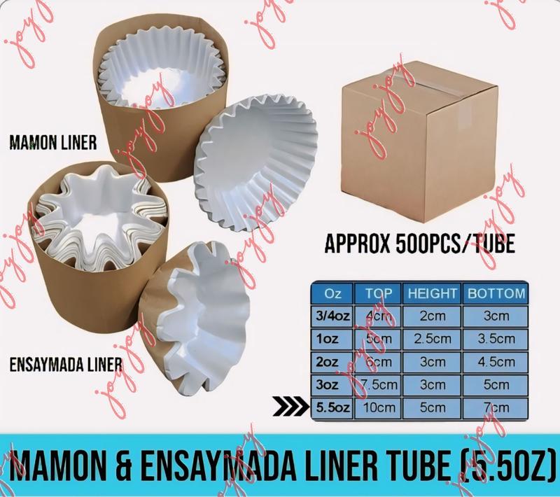 Mamon & Ensaymada Liner l 5.5oz l Apx 500-Pieces Tube l Baking - TikTok ...