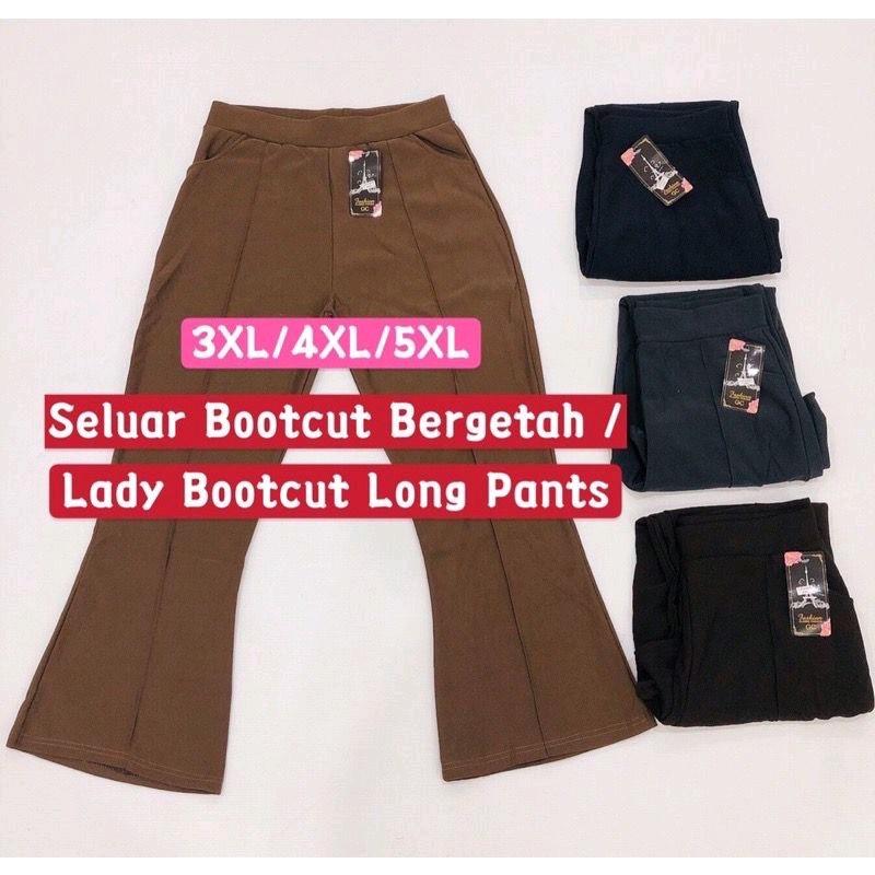 Seluar Panjang Plus Size Lady Bootcut Long Pants#4950/ Selua - TikTok ...