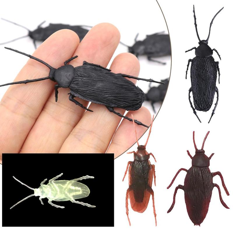 1pc Plastic Lifelike Cockroach Fake Insect Prank Toy Toy Jok - TikTok ...