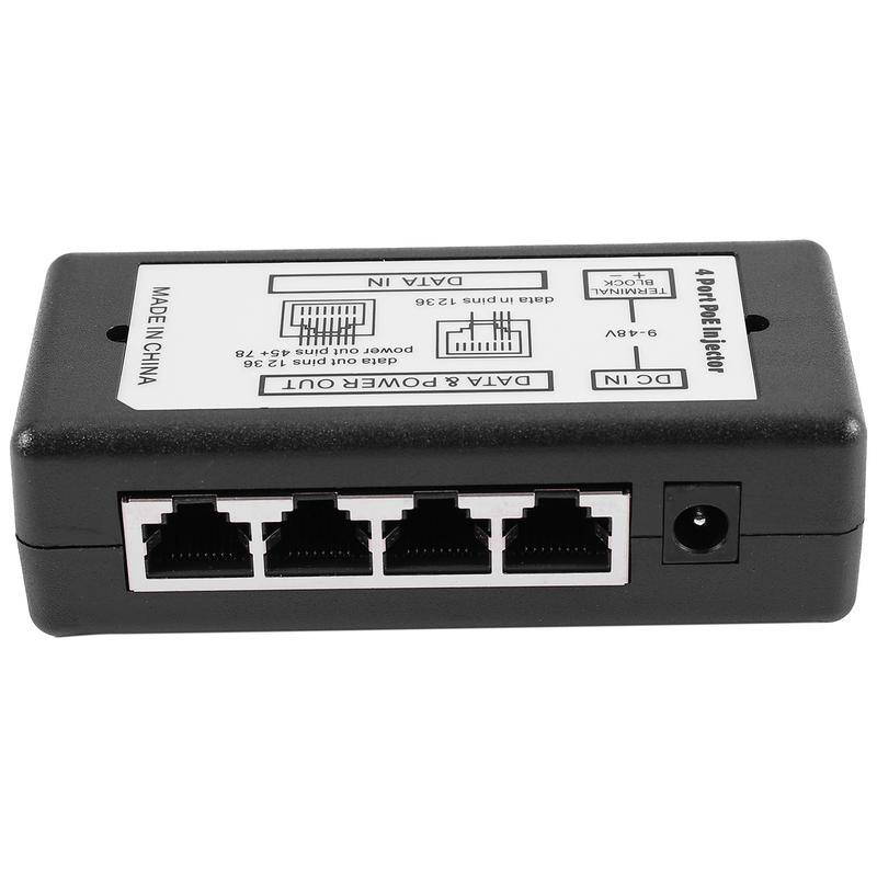 4 Port Poe Injector Poe Power Adapter Ethernet Power Supply Pin ...