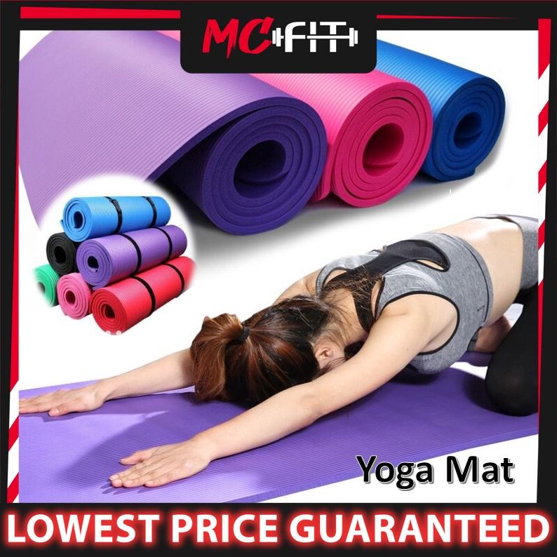 【MCFIT】Extra Thick High Grade TPE NBR 10mm Yoga Mat Quality Fitness ...