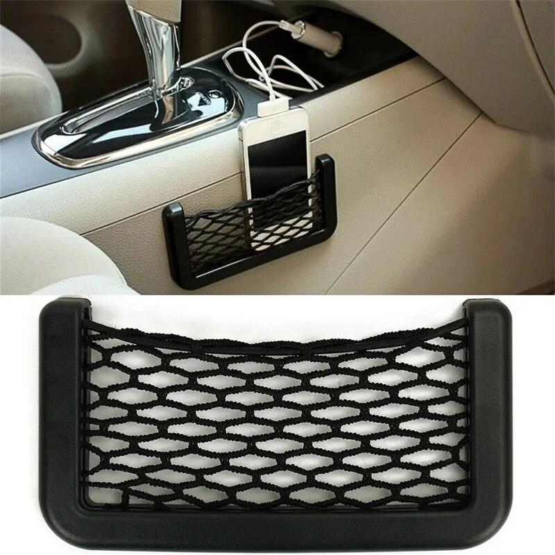 2Pcs/set Auto Seat Side Interior Back Sundries Pocket Mesh Storage ...