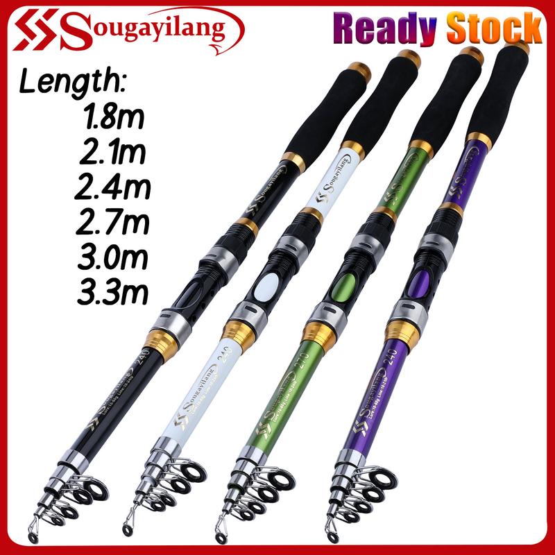 Sougayilang [COD] Glass Fiber Fishing Rods Super Light Portable ...
