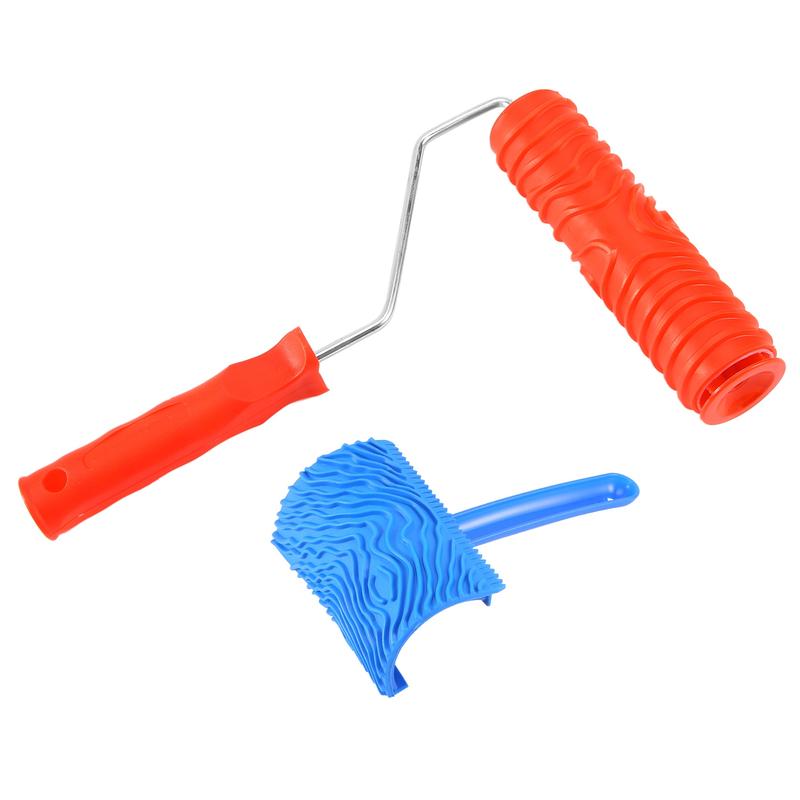 Imitation Wood Pattern Tool Set Eg300T 7 Inch Rubber Roller - TikTok ...