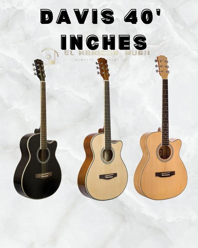 DAVIS 4003 and 4002 40-Inch Acoustic/2EQ Guitar - TikTok Shop Philippines